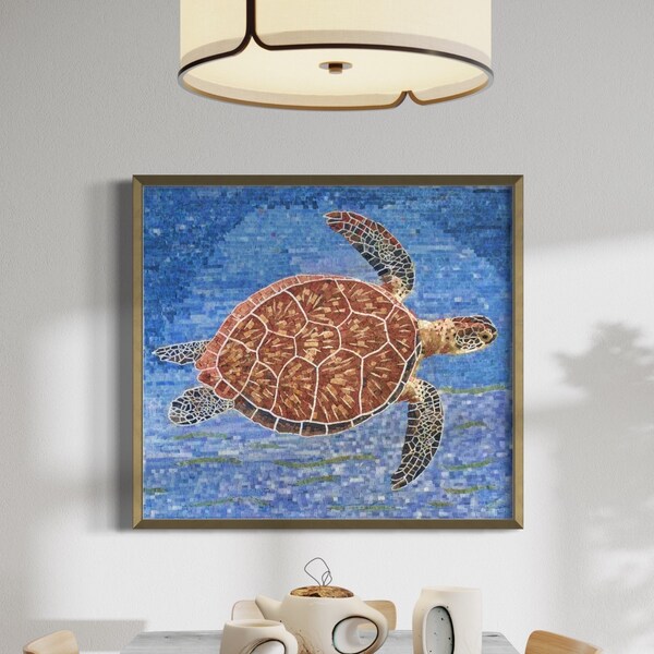 Turtle Mosaic Tile - Etsy