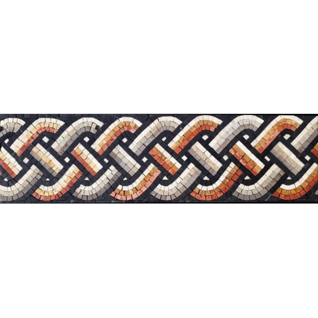 Handmade Pattern Marble Mosaic Border Design Art Tile Décor - Etsy