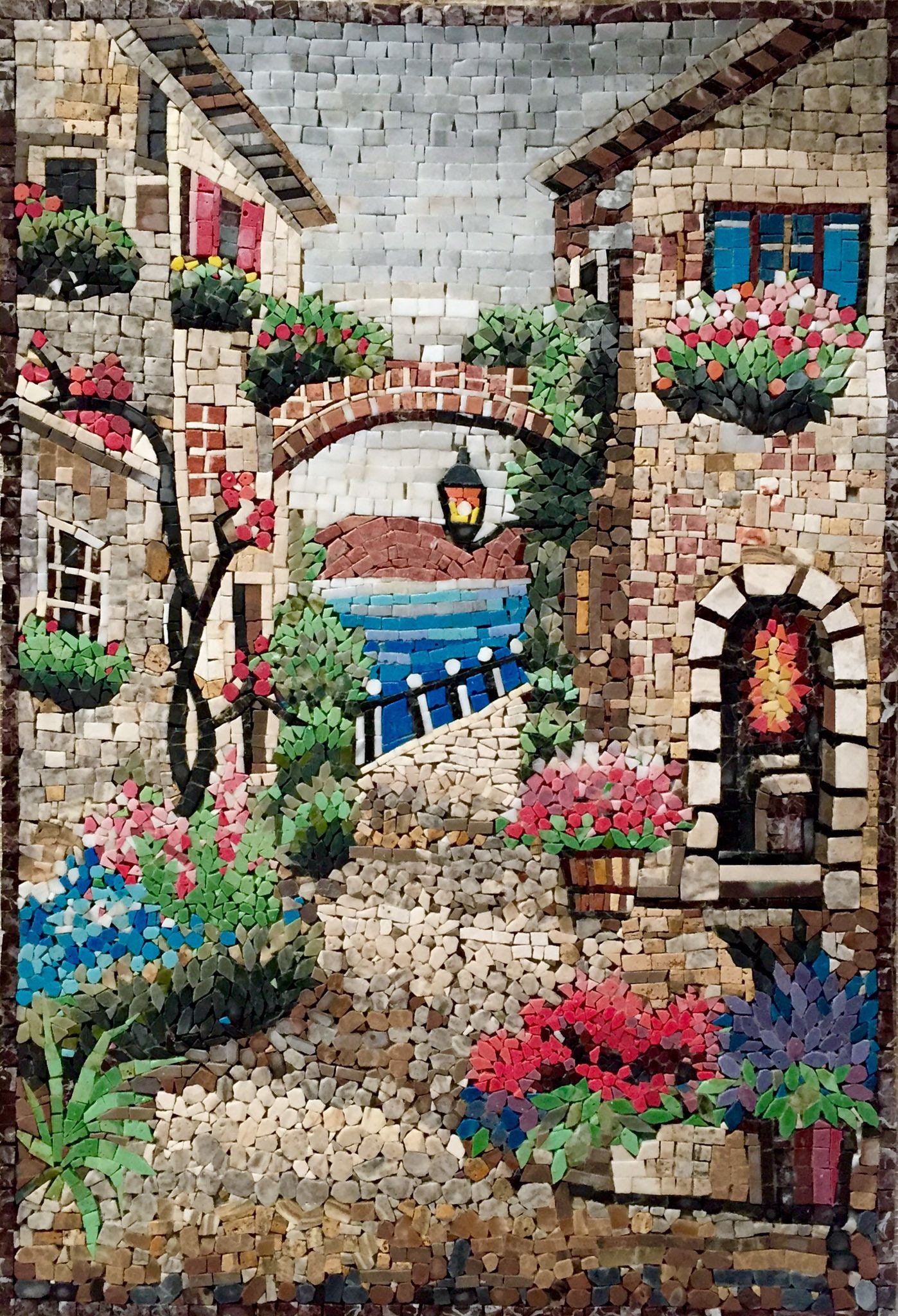 Street Scene Mosaic Wall Art Handmade Mosaic Mural - Etsy