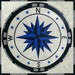 Compass Rose Nautical Marble Mosaic Tile , Windrose Backsplash Tile - Etsy