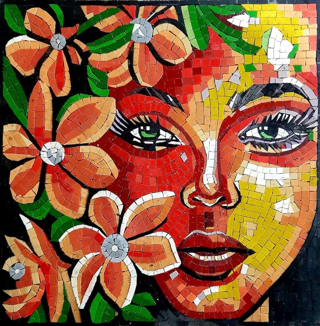 Custom Portrait Handcrafted Mosaic Custom Portrait Design, Unique Home ...