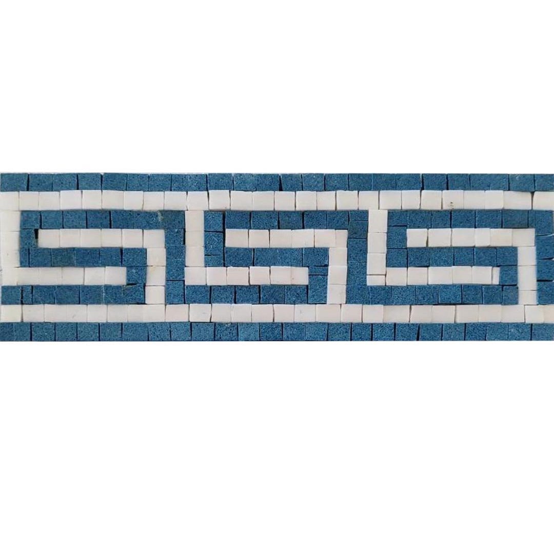 Handmade Pattern Marble Mosaic Border Design Art Tile Décor - Etsy