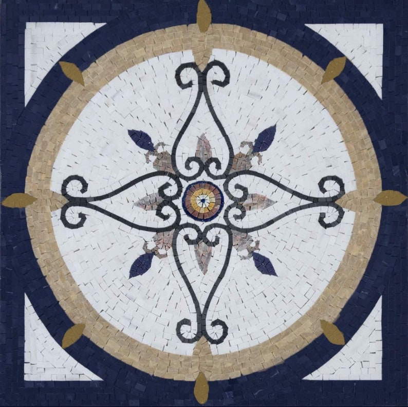 Handmade Mosaic Tile Marble Mosaic Flooring Tiles - Etsy