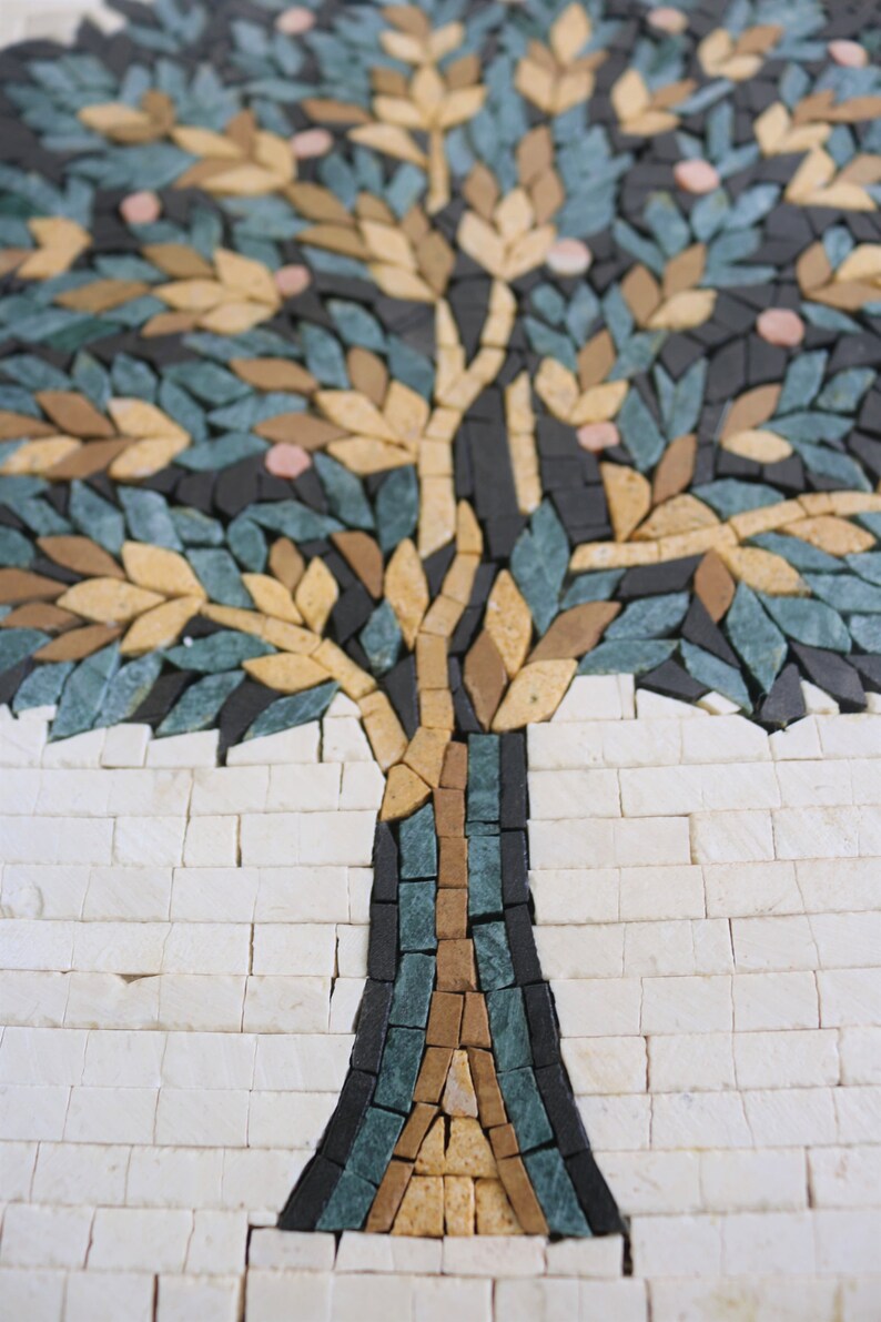 Tree of Life Wall Art Mosaic Wall Tile Kitchen Backsplash , Stove ...