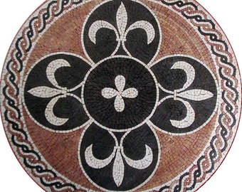 Maritime Majesty Compass Rose Nautical Marble Mosaic Medallion Flooring ...