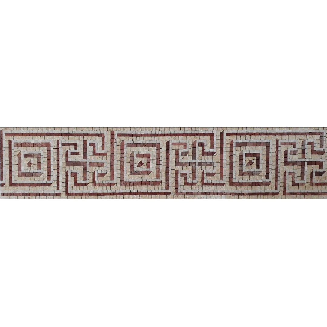 Handmade Pattern Marble Mosaic Border Design Art Tile Décor - Etsy