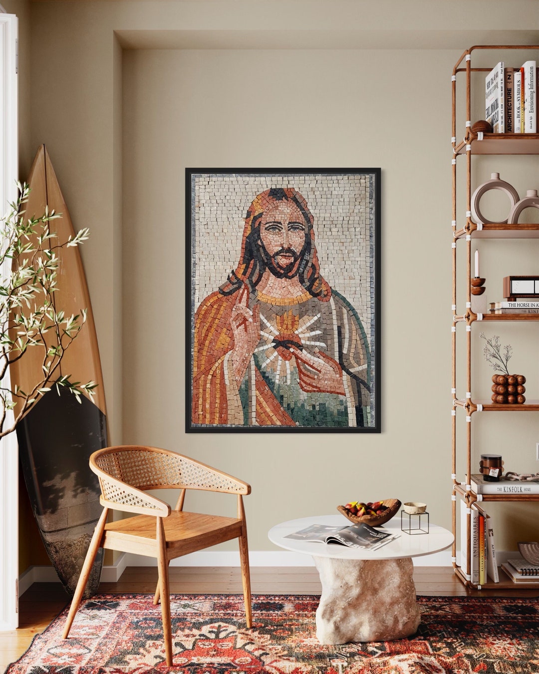 Jesus Marble Mosaic Murals Handmade Mosaic Murals - Etsy