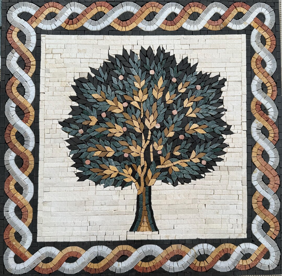 Tree of Life Wall Art Mosaic Wall Tile Kitchen Backsplash , Stove ...