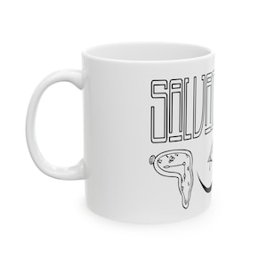 Salvador Dali White Mug - Melting Clock, Rose, Eye, Moustache Design ...
