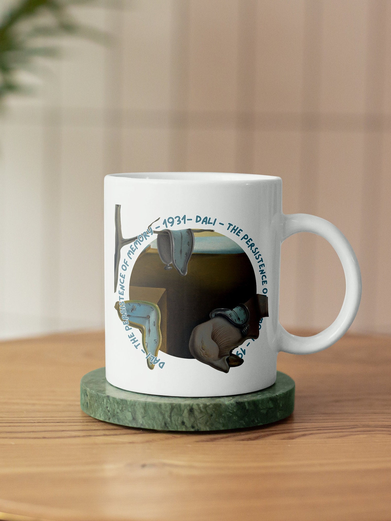 Dali White Mug - the Persistence of Memory Design Mug - Museum Art ...