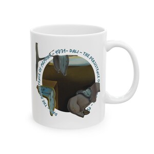 Dali White Mug - the Persistence of Memory Design Mug - Museum Art ...
