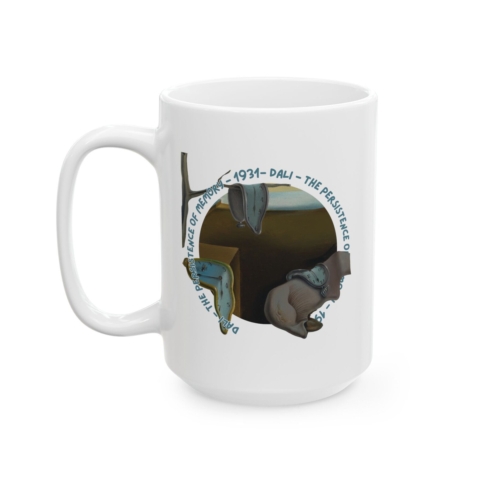 Dali White Mug - the Persistence of Memory Design Mug - Museum Art ...