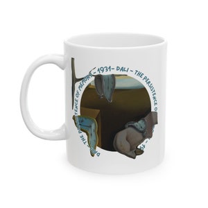 Dali White Mug - the Persistence of Memory Design Mug - Museum Art ...