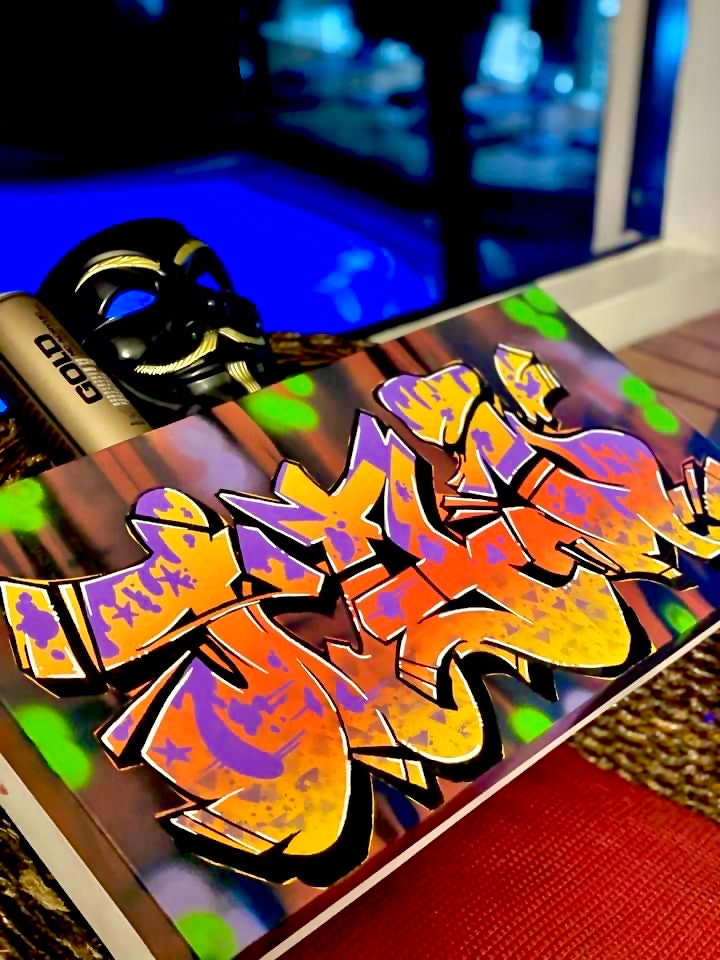 Graffiti Art Custom Name Canvas - Custom Handmade Multi-colored Art for ...