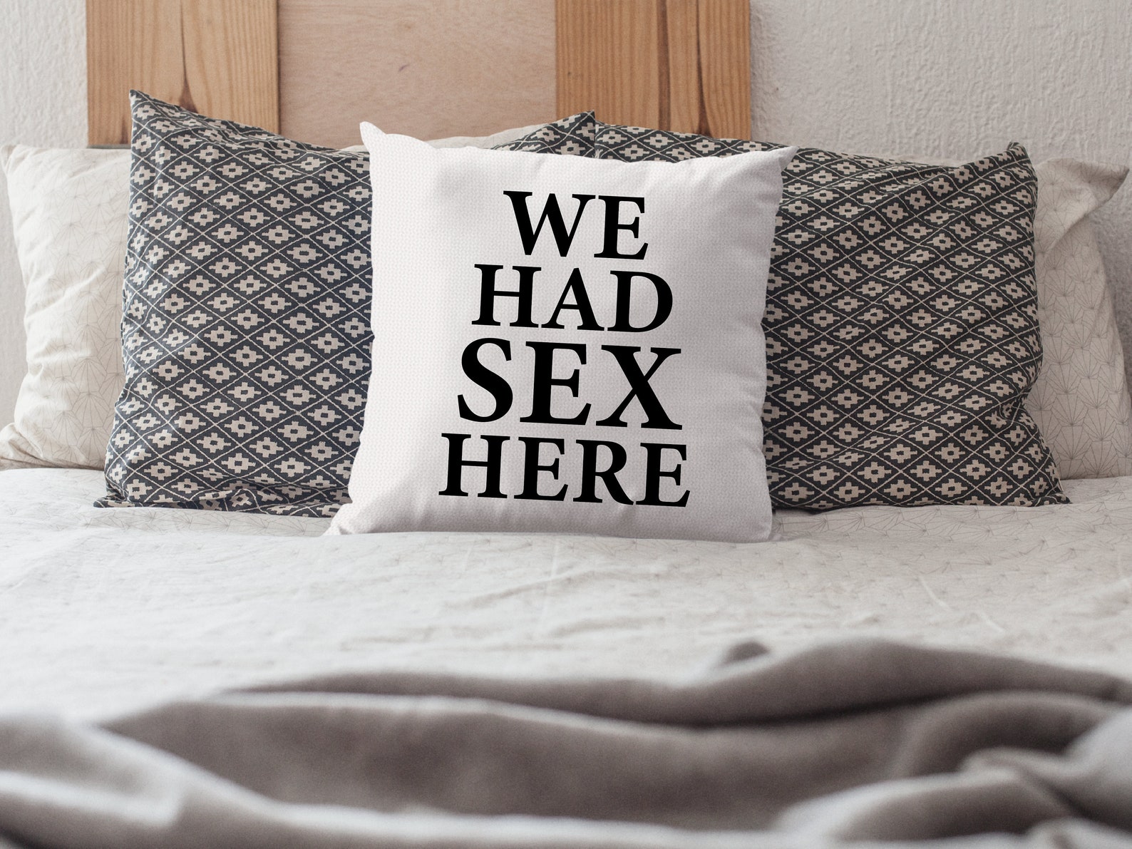 We Had Sex Here Pillow Funny Couple Pillow Funny Pillow Etsy