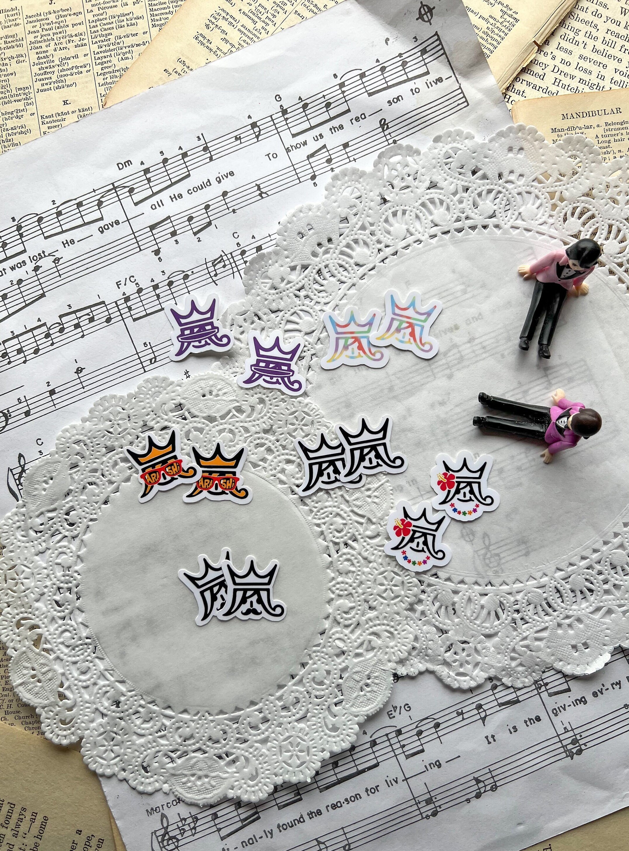 Arashi Concert 嵐 Mark Small Waterproof Sticker Pack Starto Japan J-pop ...