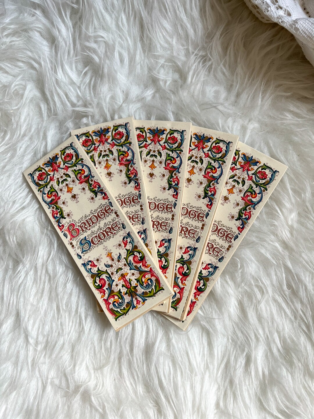 NOS Vintage Bridge Score Pads Made in Italy 1920-1950 || Vintage ...