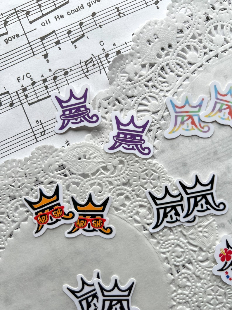 Arashi Concert 嵐 Mark Small Waterproof Sticker Pack Starto Japan J-pop ...