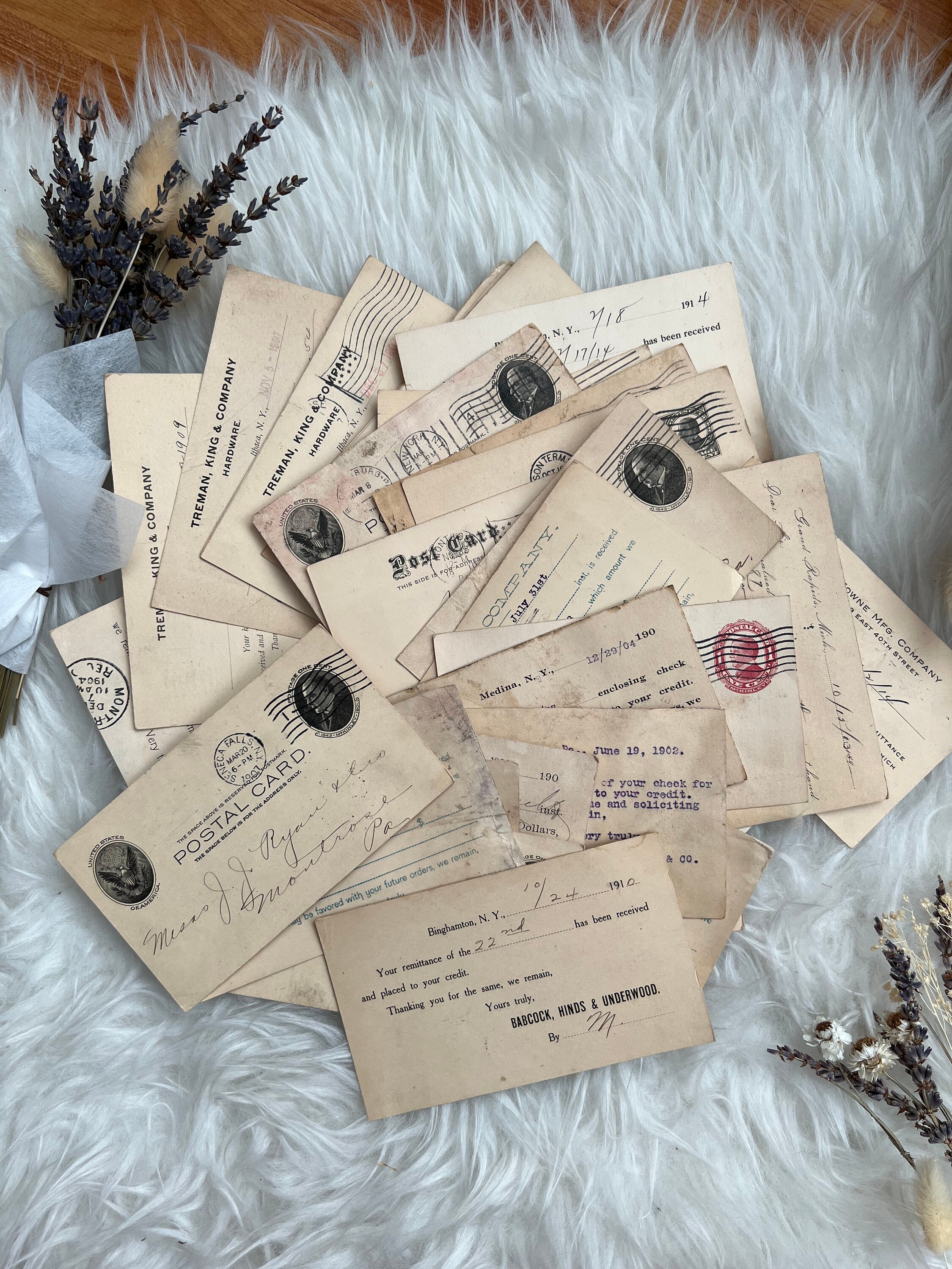 Late 1800s/early 1900s Antique Postcards- Set of 4 || Antique Paper ...