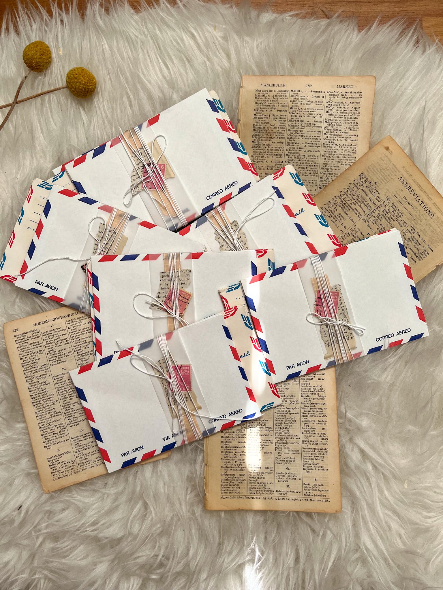 Vintage Airmail Envelopes and Label Pack Bundle of 10 || Unused via ...