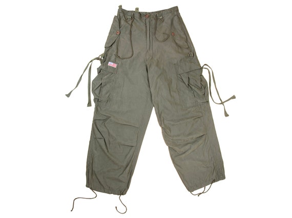 2000s UFO Parachute Pants / Army Green Baggy Oversized Cargo - Etsy