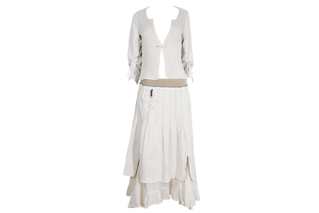 Vintage Cop Copine Two Piece Set / 2000s Knit Cardigan and Skirt Two ...