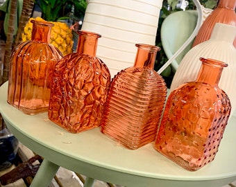 Orange Glass Vase | Etsy UK