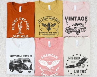 Mercury Retrodazed Tee Womens Graphic Tees Vintage Style 70s Retro ...