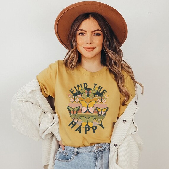 Colorful Happy Tees | Etsy