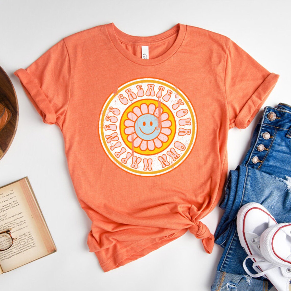 Colorful Graphic Tees 8 Designs - Etsy