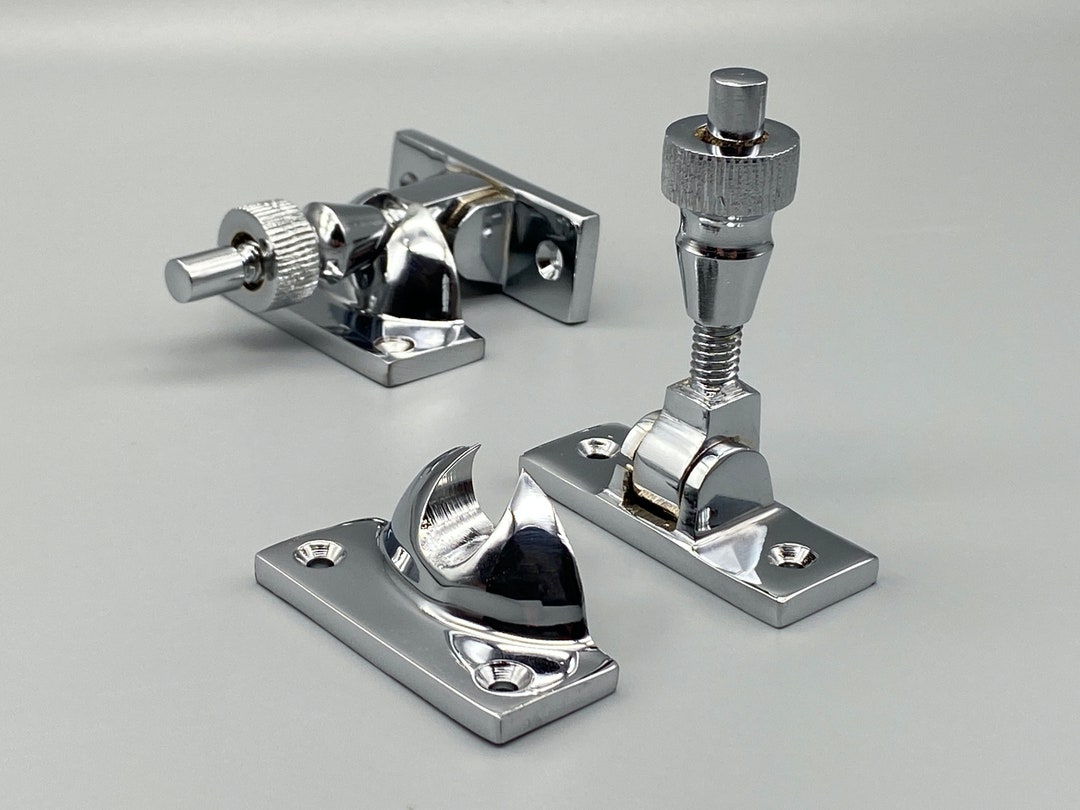 Sash Window Fasteners / Locks 60mm CHROME on Solid Brass - Etsy
