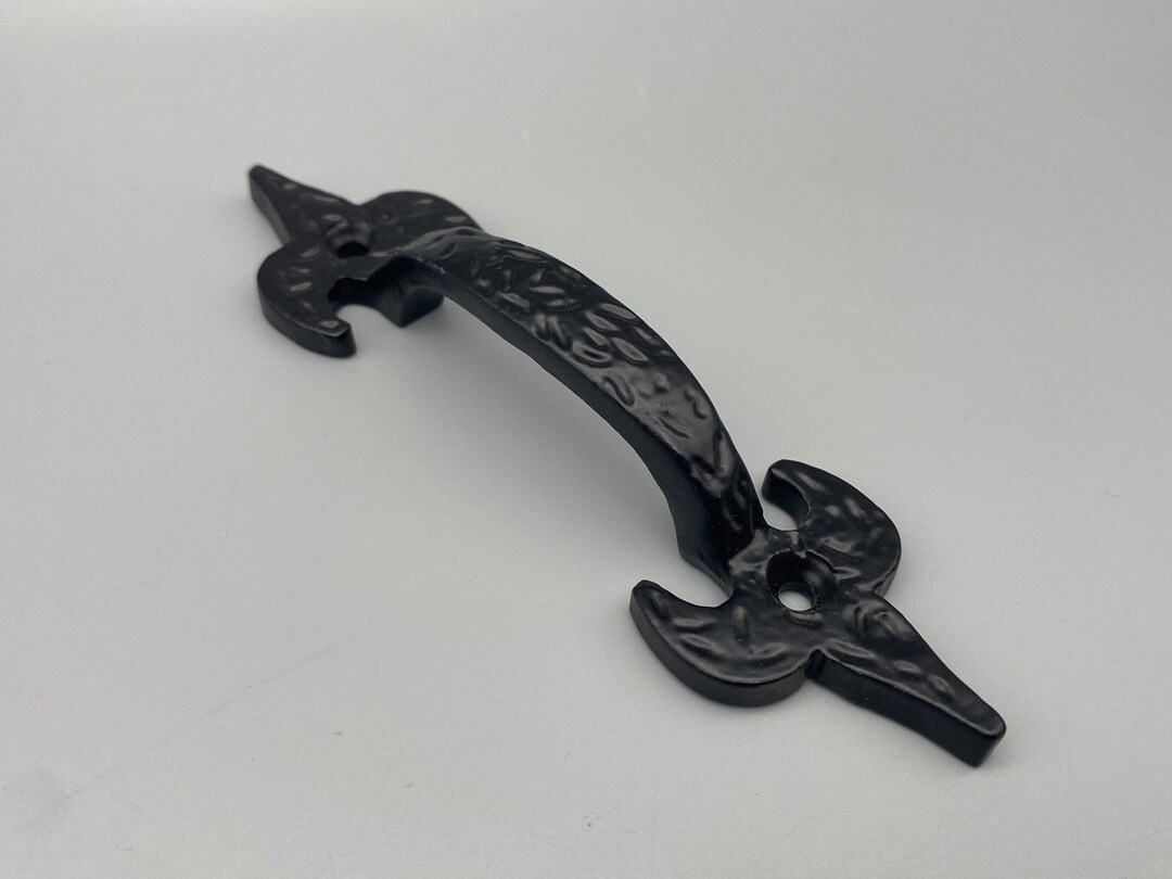 2x Forged Gothic Handles, Front Fix, 125MM 5 Inch Metal Door Handles ...
