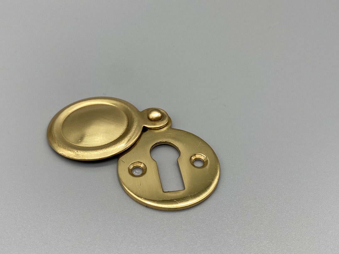 2x Solid Brass Escutcheon Antique Style Key Escutcheon Gold Colour Pack of 2 - Etsy