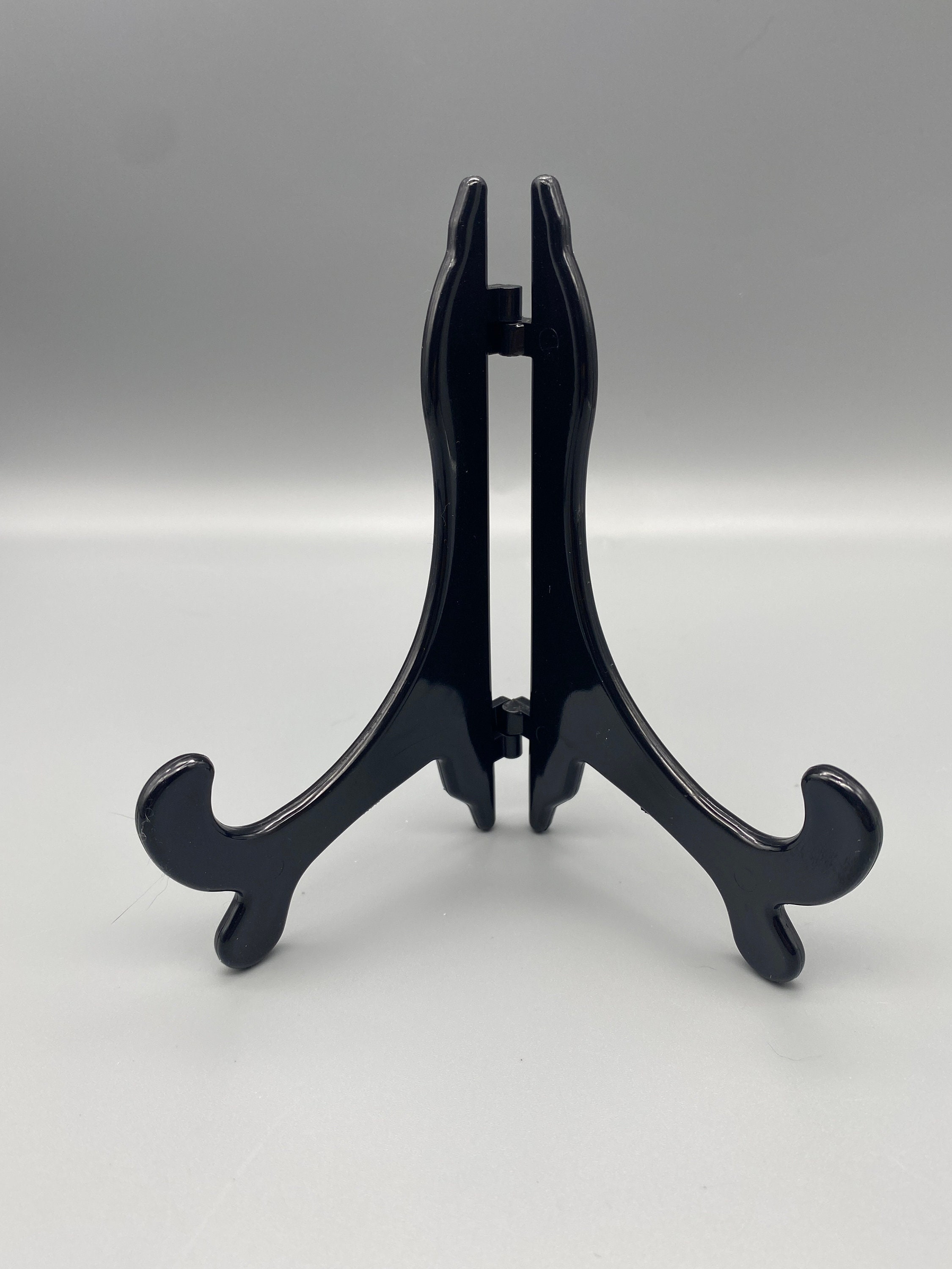 10x Classic Plate Stands Black Plastic to Fit Plates Sizes: | Etsy