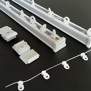 WAVE CURTAIN TRACKS Ripple Fold Tracks From 40cm to 500cm Heavy Duty ...