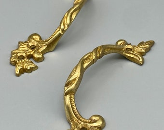 Antique Gold Door Handles - Etsy