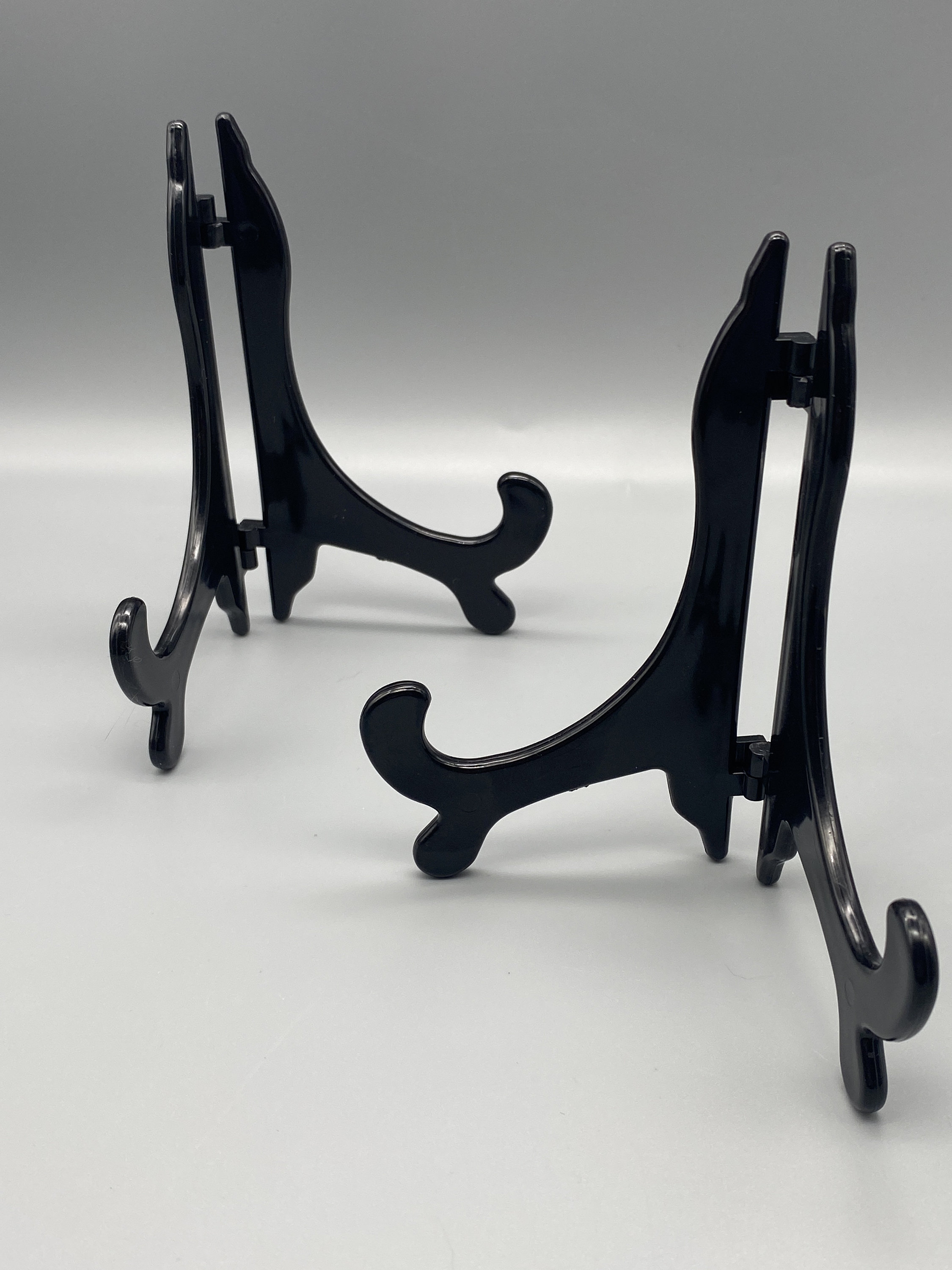 10x Classic Plate Stands Black Plastic to Fit Plates Sizes: | Etsy