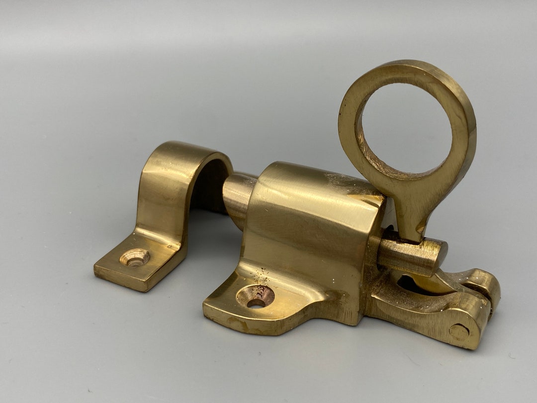 Sash Window Lock Solid Brass Sash Window Lock Spring Tensioned Window ...