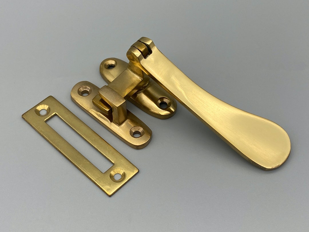 Solid Brass Victorian Casement Fastener Vent Window Fastener 100mm ...