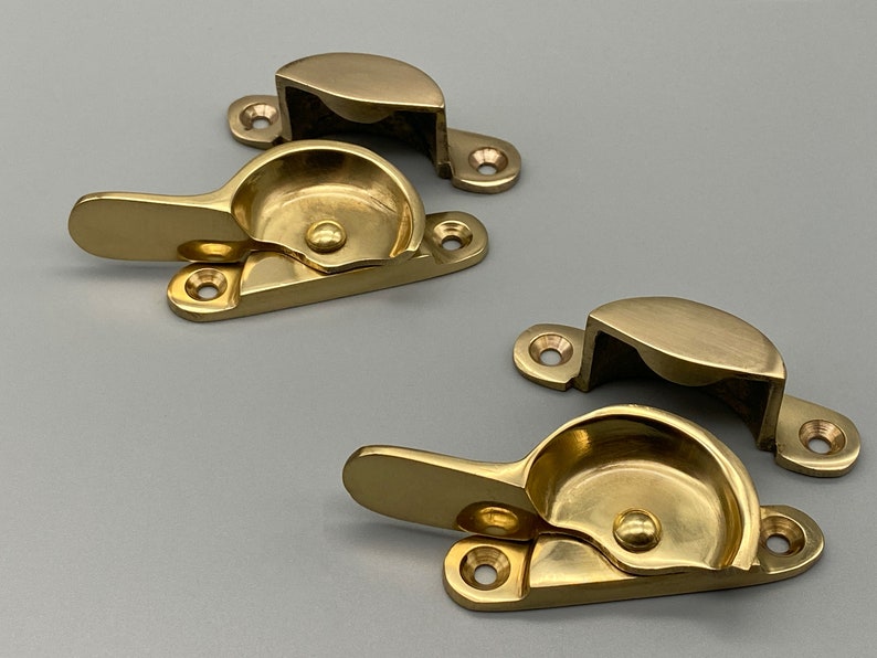 Solid Brass Sash Window Fastener / Swivel Lock Sash Window - Etsy