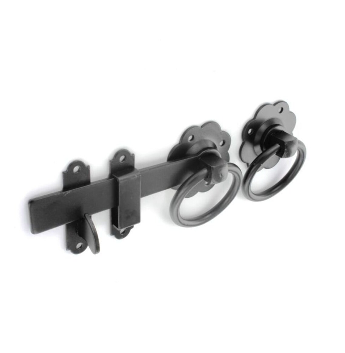 High Quality Metal GATE LATCH RINGS Black Coated 150mm - Etsy