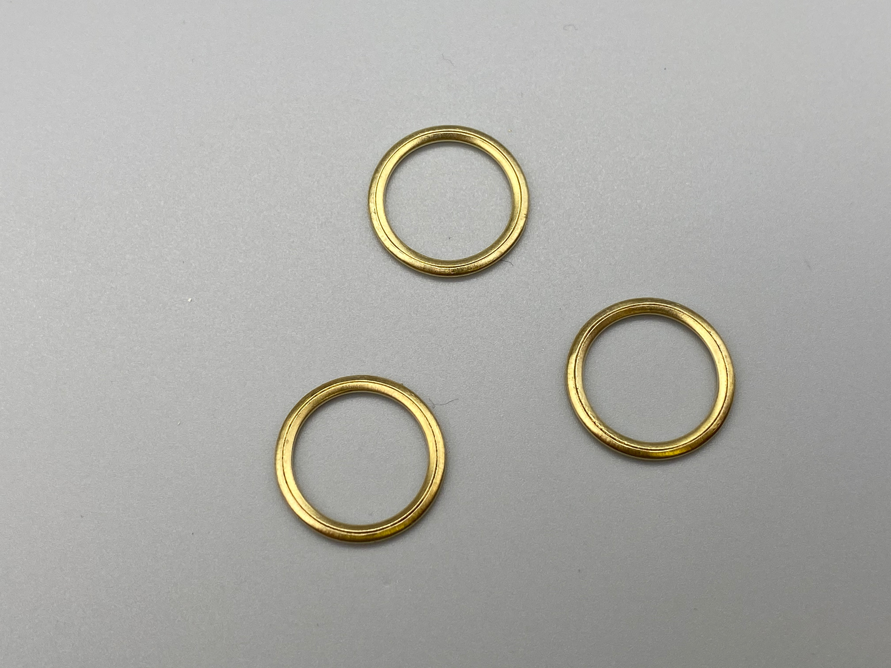 Solid Gold 15mm Rings for Roman Blinds Pack of 203050100 - Etsy UK