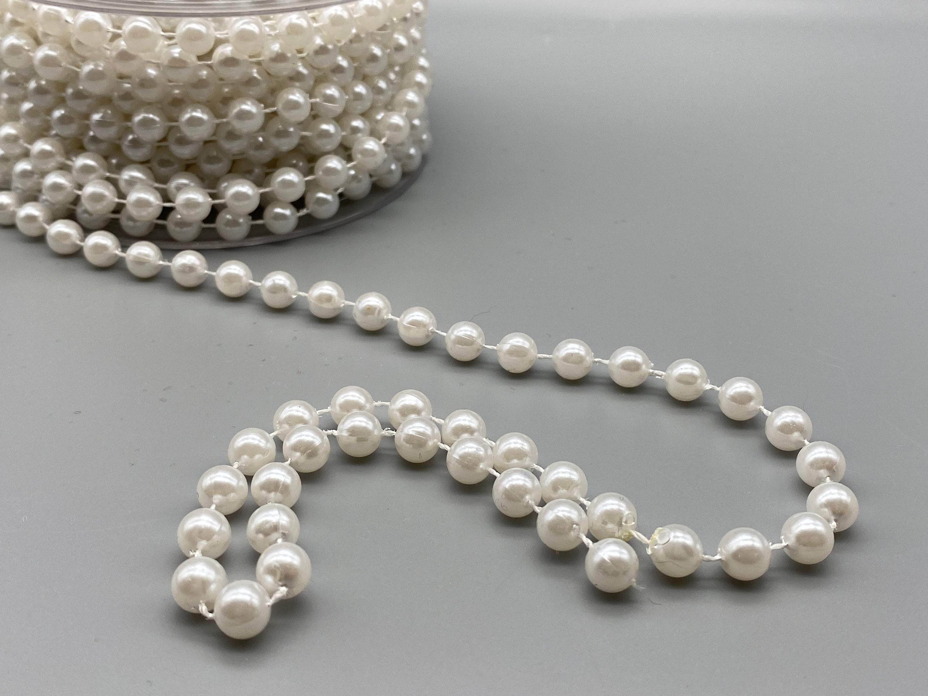 5meter X Ivory & White Pearl String Fashion Accessories Faux | Etsy UK