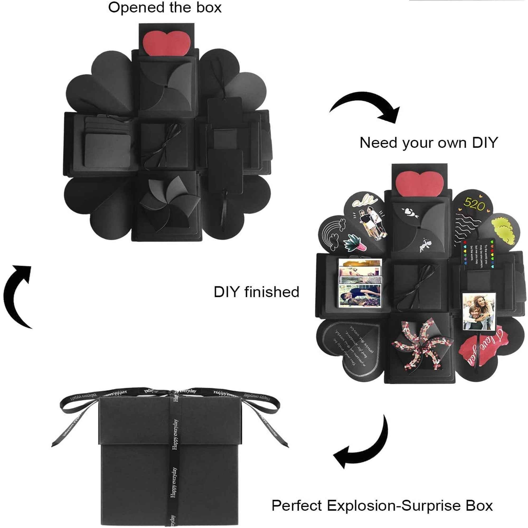 Explosion Box, Memory, Scrapbook, Photo Album Box for Birthday ...