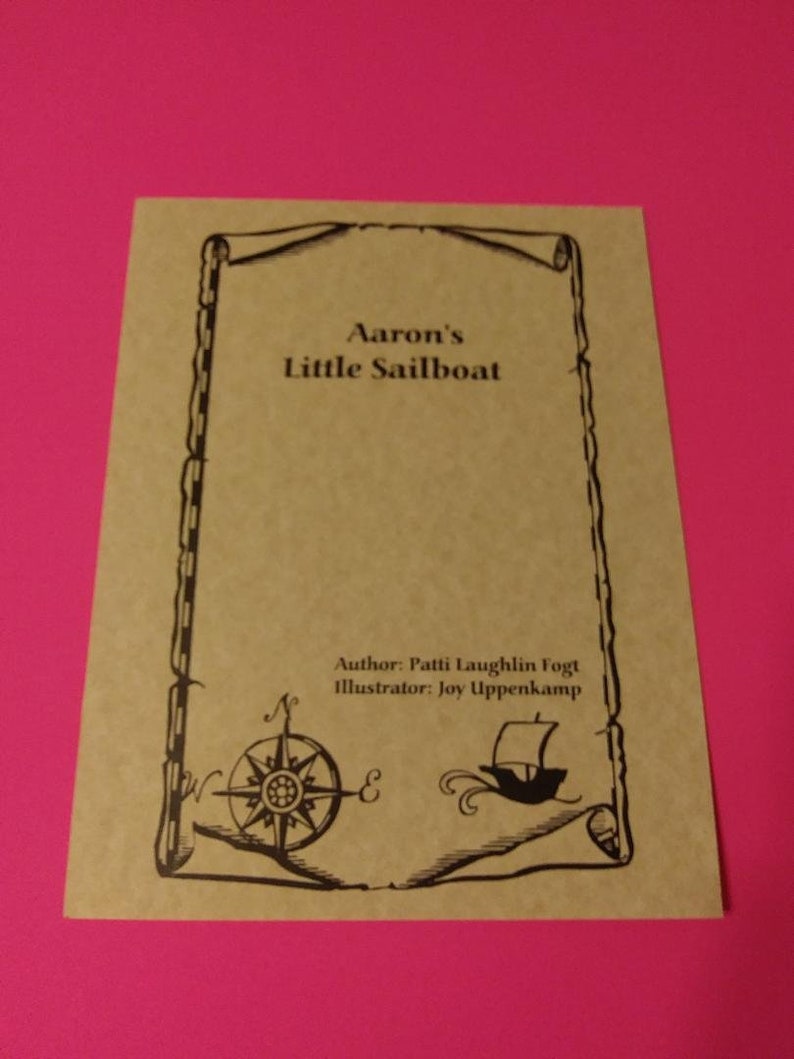 Aaron's Little Sailboat (children's Book) - Etsy
