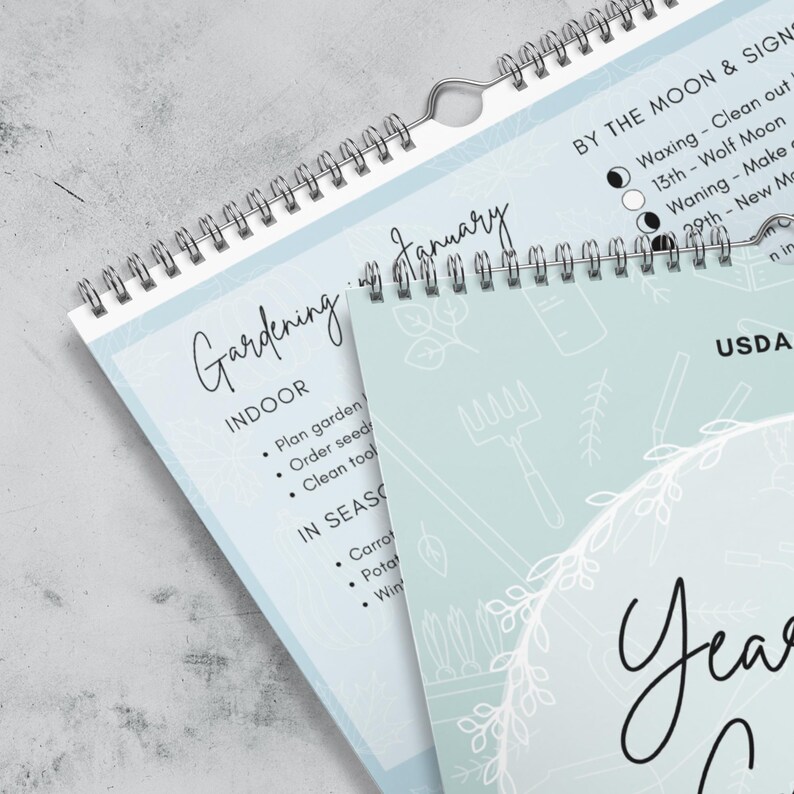 2025 Year Round Gardening Wall Calendar (USDA Zone 7) Gift for Plant ...