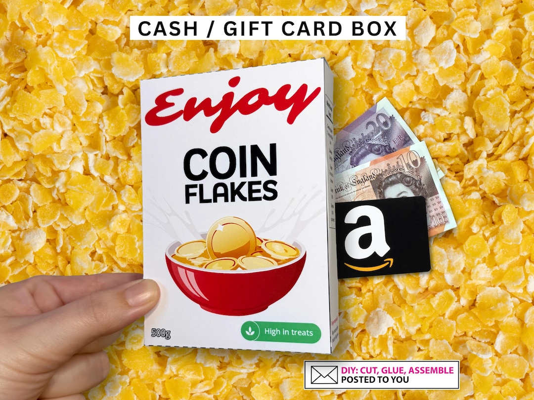 Cereal Gift Card Holder Money Holder Box | DIY Cash Holder, Corn Flakes ...