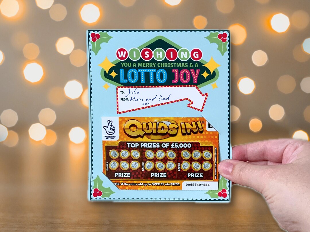 Christmas Scratch Card Holder | Scratch to Reveal, Scratchcard, Lottery ...