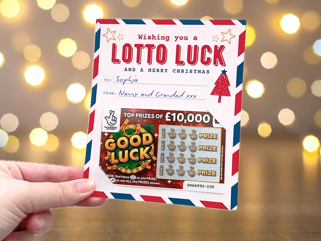 Christmas Scratch Card Holder | Scratch to Reveal, Scratchcard, Lottery ...