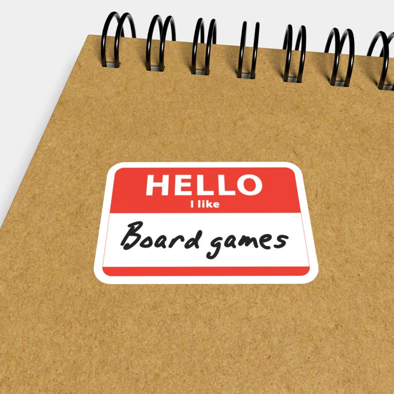 Hello I Like Board Games Sticker - Etsy